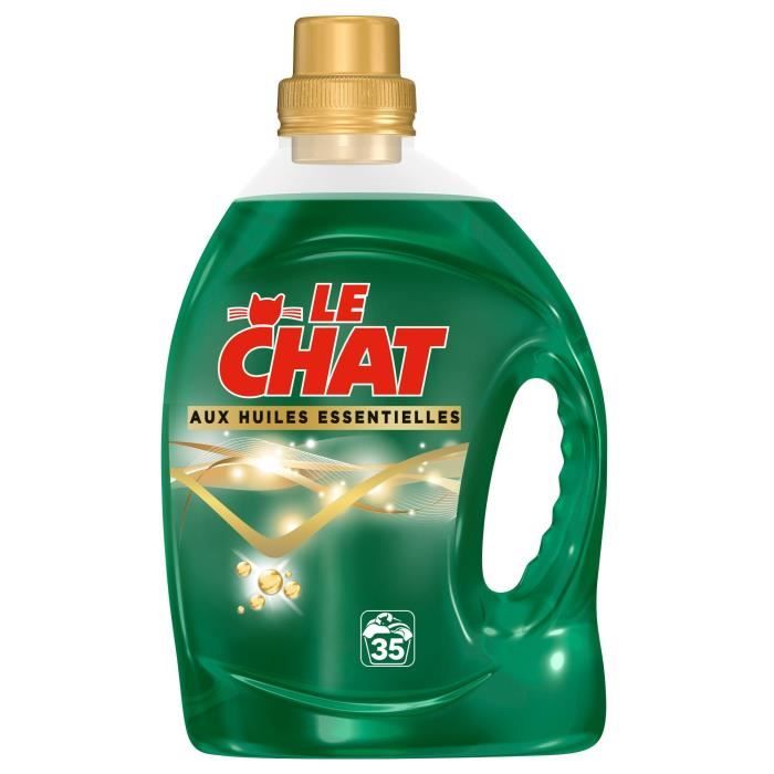 LE CHAT Lessive aux huiles essentielles 2,45l - Cdiscount Au quotidien