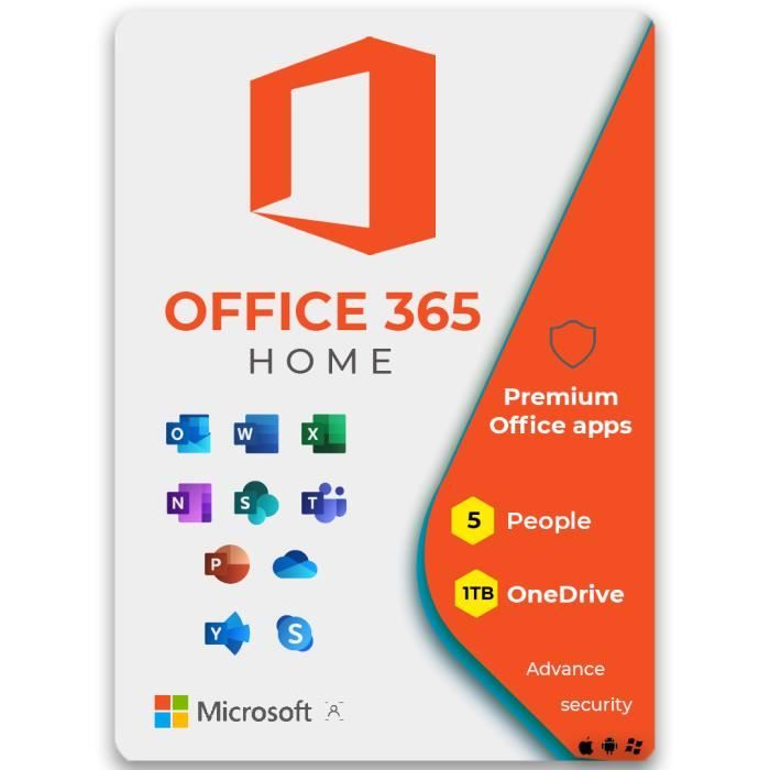 LOGICIEL UTILITAIRE A TELECHARGER MICROSOFT OFFICE 365 HOME 5 PC - A ...
