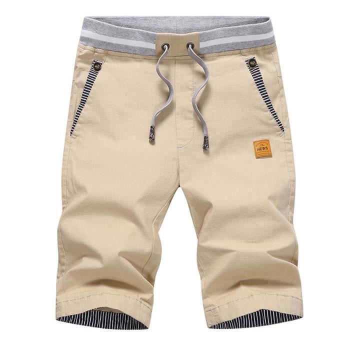 Shorts de Marque Luxe section mince tendance noir kaki homme cargo ...