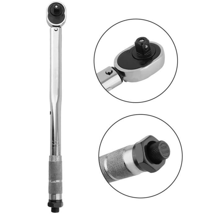 Clé dynamométrique ensemble à cliquet 1-2" 28-210 Nm avec rallonge ...