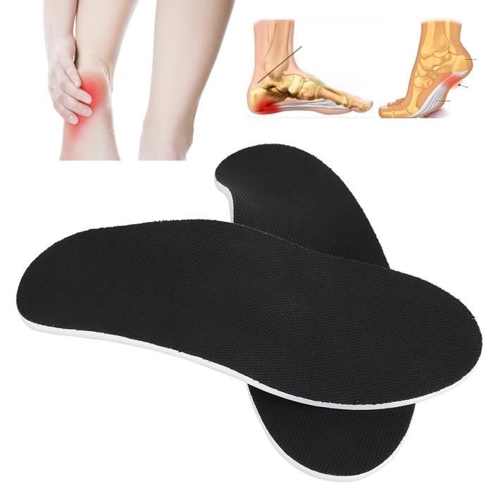 Qiilu Semelle intérieure Semelle orthopédique à pied plat unisexe ...