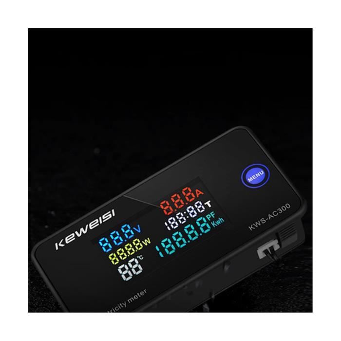 3X KEWEISI KWS-AC300 Voltmètre Numérique AC 50-300V Tension 45-65Hz Compteur D'énergie Wattmètre ...