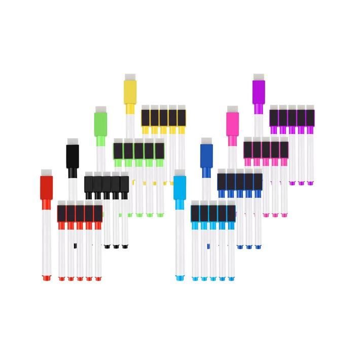 Marqueur EffaçAble MagnéTique pour Blanc, Lot de 48 Marqueurs pour ...