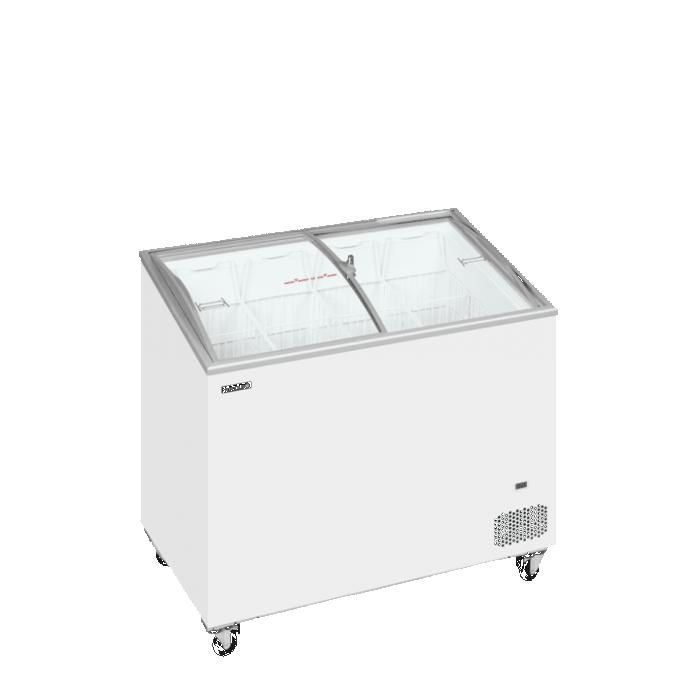 Congélateur coffre roulant tropicalisé 230 Litres de crèmes glacées, 2 ...
