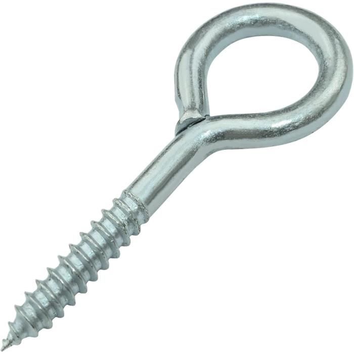 C57940 - Lot De 25 Crochets Pitons À Visser Ø5X30 Mm - Vis À Oeil ...