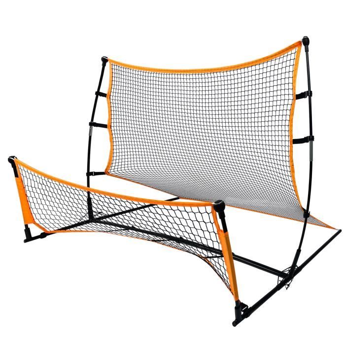 UISEBRT 180x90x120 cm Filet de rebond 2 en 1, Pliable Filet de rebond ...