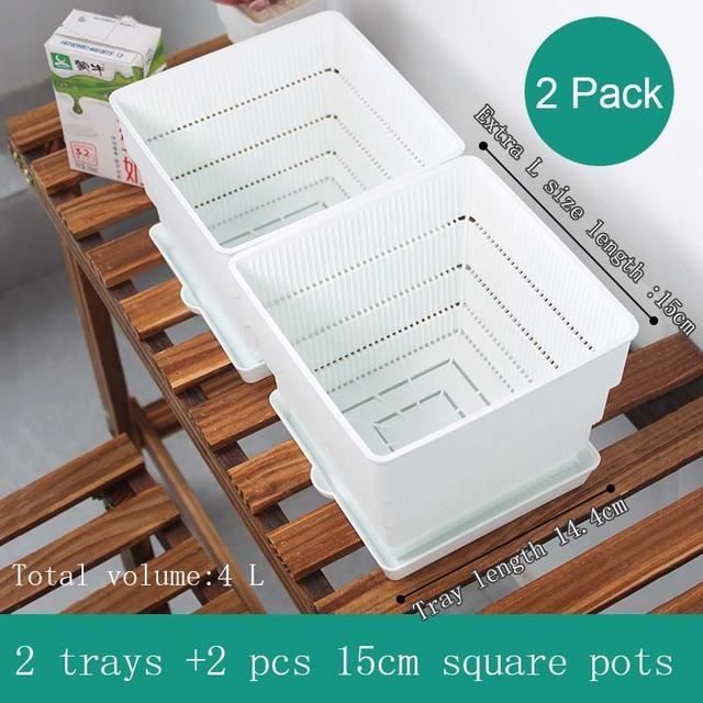 POT DE FLEUR,2 15 cm pot T-2 sets--Pot de plantes succulentes en ...