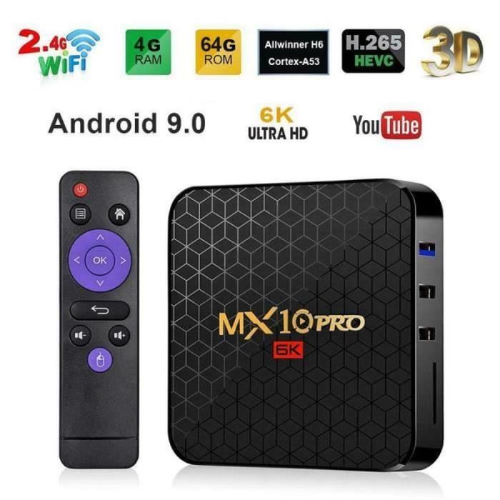 ZZ26240-Android TV Box MX10 Pro Lecteur SmartWatch Android 9.0 ...