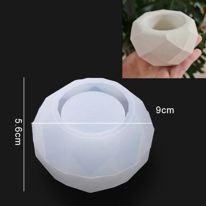 MOULE A MODELER,3--Moules à ciment pour plantes succulentes, Pot de ...