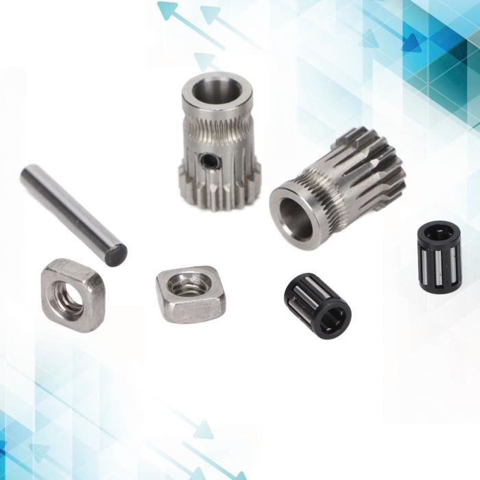 Kit de roues d'extrusion - ZJCHAO - Prusa I3 - Acier trempé - Durable ...