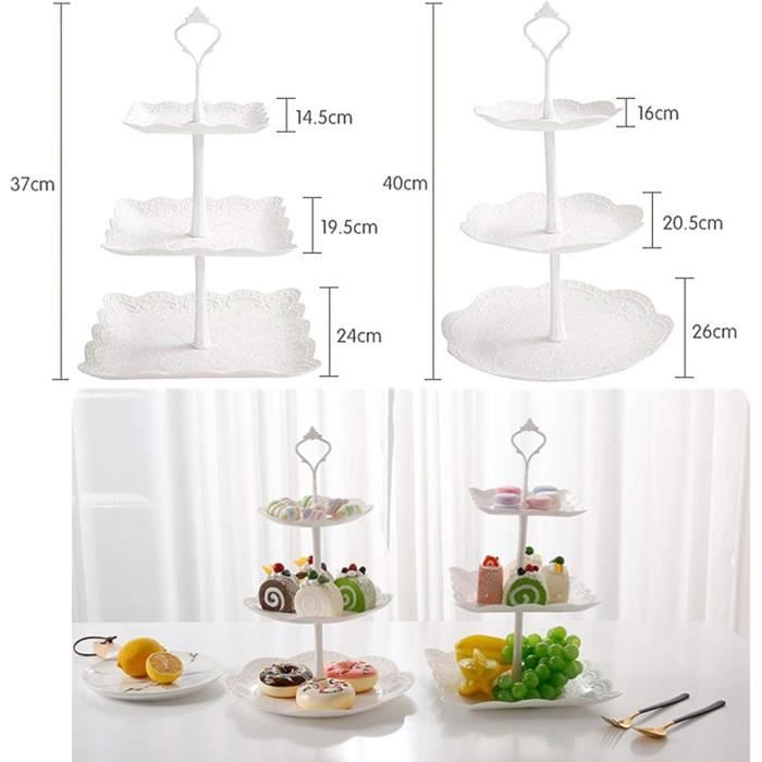 Présentoir Plateau De Gâteaux Bonbons, Support À Cupcake, 3 Étages ...