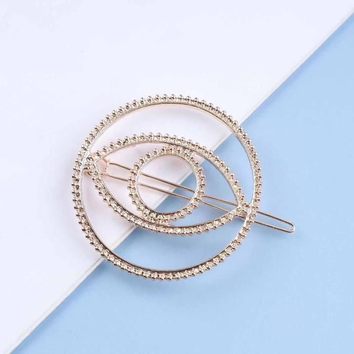 Pince À Cheveux Vintage Evil Eye Pince À Cheveux Géométrique Barrette À ...
