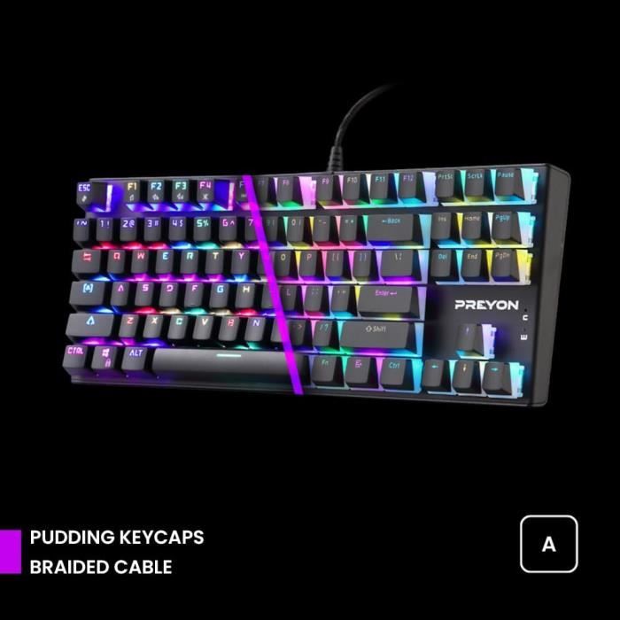 Red Blitz Claw Clavier Gamer - Rétroéclairage Rgb - Deux Complets De ...