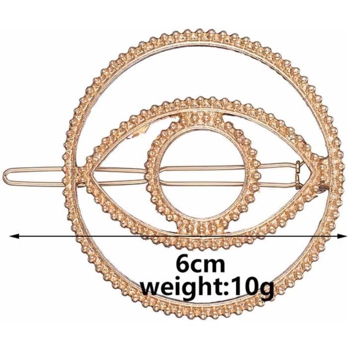 Pince À Cheveux Vintage Evil Eye Pince À Cheveux Géométrique Barrette À ...