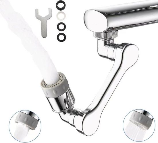 Rallonge De Robinet 1080°, Embout De Robinet Rotatif, Robinet Pivotant ...