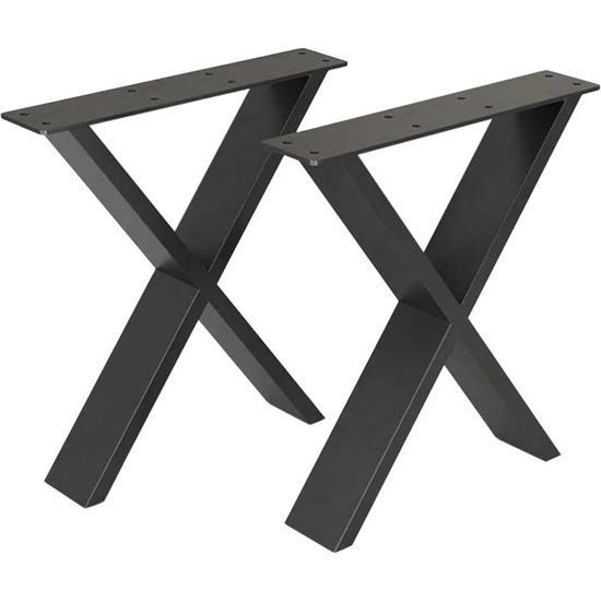 Set of 2 X Shape Table Legs DIY Furniture Legs for Coffee Table Bench ...