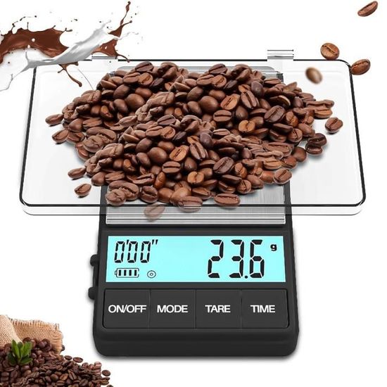 Balance À Café Avec Minuterie 1000 G-0,1 G, Balance À Expresso, Balance ...