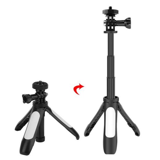 Trépied extensible de bâton de selfie, mini trépied rétractable ...