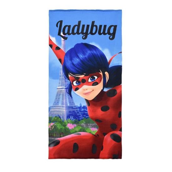 Serviette de plage - MIRACULOUS LADYBUG - 70x140cm - Microfibre ...