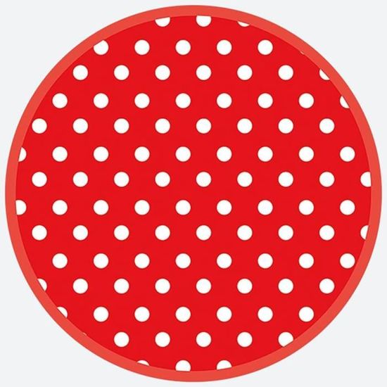 Lot De 8 Assiettes Rondes En Carton À Pois Rouges - 18 Cm - Résistantes ...
