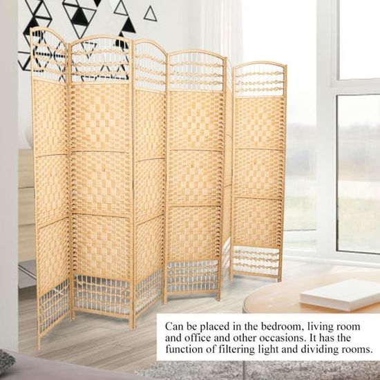Paravent séparateur de pièce cloison de séparation décoration meuble 6 ...