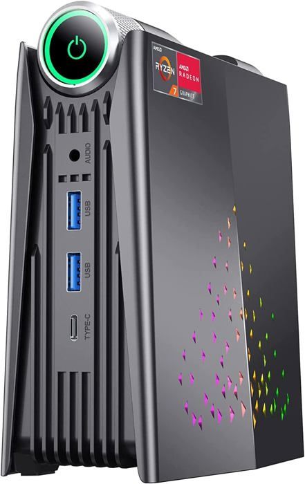 ACEMAGICIAN Vertical RGB Mini PC,AMD Ryzen 5 5600U,16 Go DDR4 512 Go ...