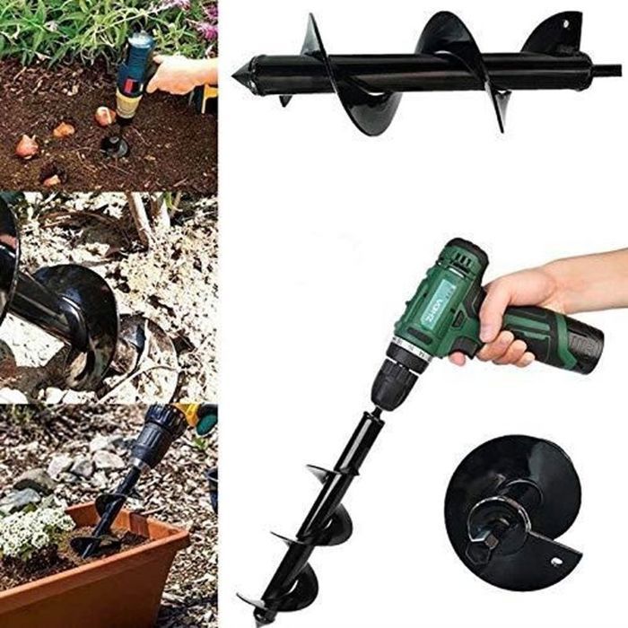 Mche De Tarire De Jardinage Pour Perceuse Spirale Outil De Plantation ...