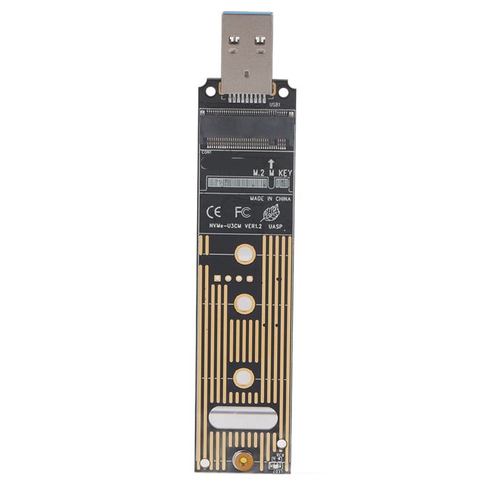 Carte adaptateur SSD M.2 NVME vers USB Carte de conversion de disque dur Carte adaptateur SSD ...