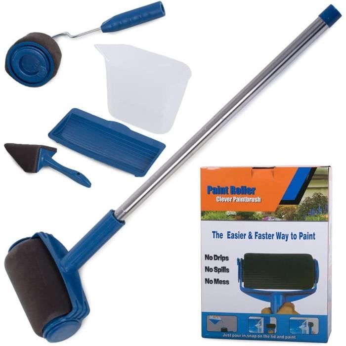 Kit Rouleaux Peinture À Rallonge Composé 9 Pièces - Blanc - Design ...