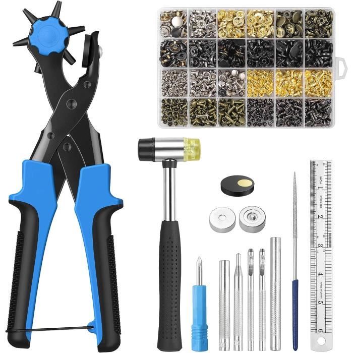 Pince Perforatrice Cuir, 6 Tailles De Poinçon Pince Perforatrice ...