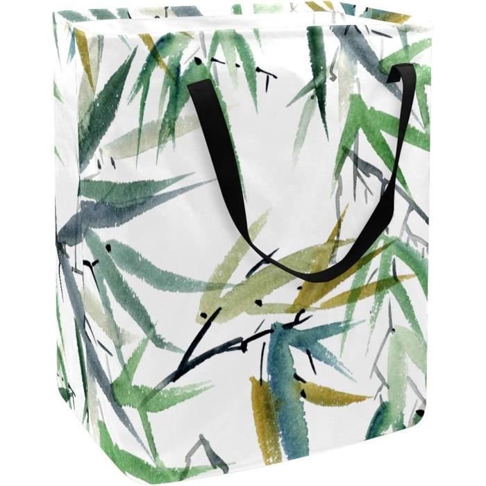 Grand panier à linge pliable en bambou avec poignées pour aquarelle et encre[K763] - Cdiscount ...