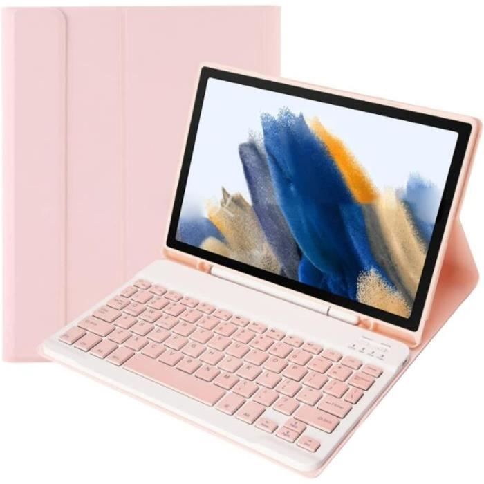 Clavier de Tablette avec étui Rose Sakura pour Tablette Tab A8 10,5 ...