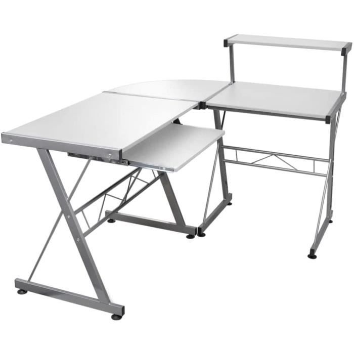 Bureau d'Ordinateur d'angle Bureau de Travail Bureau d'Étude Meuble de ...