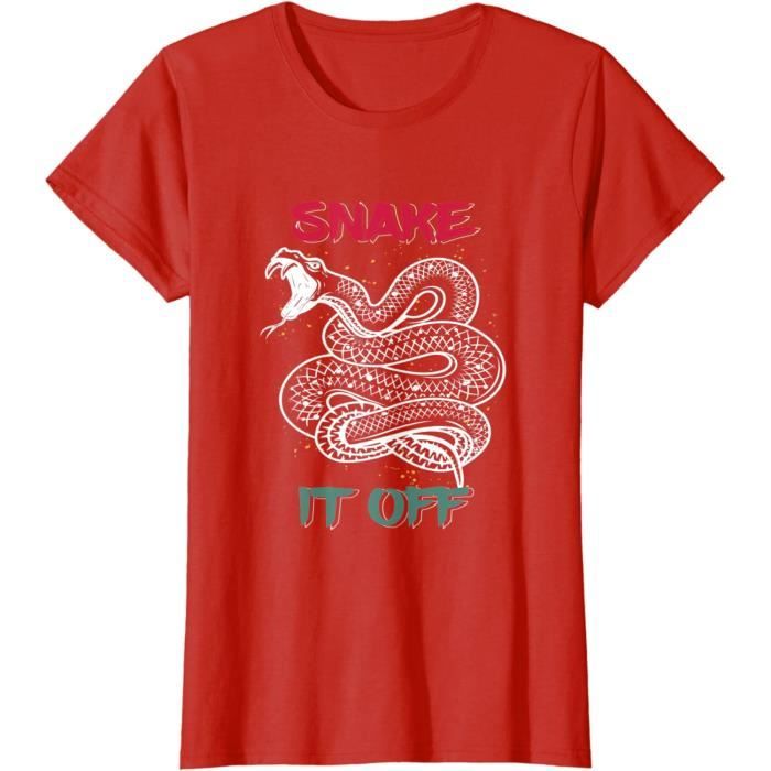 Snake It Off Je Serpents Reptiles Serpents De Terrarium T-Shirt[n1181 ...