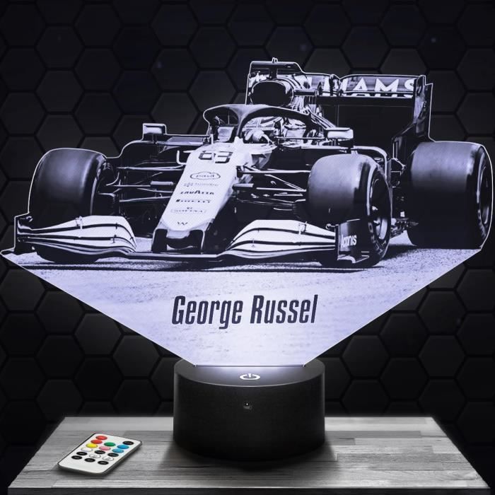 Lampe De Chevet, Veilleuse Tactile Formule 1 George.R F1 Lampe 3D Led ...