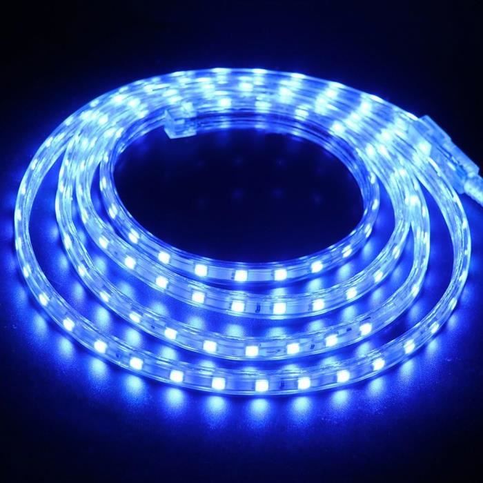 3M Bande Led À Intensité Variable Bleu, 220 V-240 V 5050 Smd 60 Led-M ...