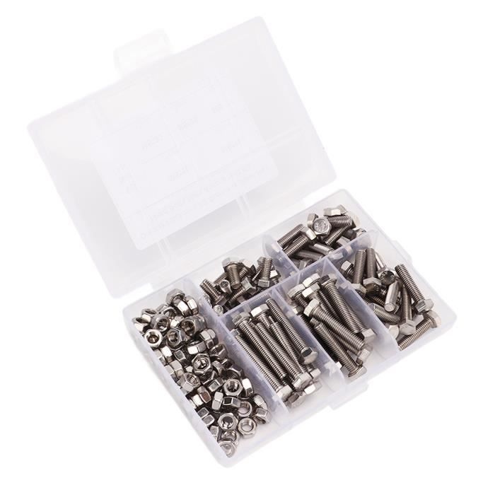 EJ.life Jeu d'écrous à vis M5 Ensemble de fixation à vis M5 Kit d ... EJ.life Jeu d'écrous à vis M5 Ensemble de fixation à vis M5 Kit d ...