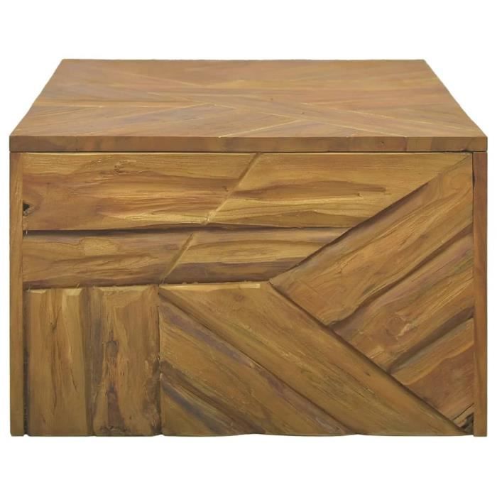 CESAR Table basse Bois de teck massif 110x60x38 cm 7654048902074 ...