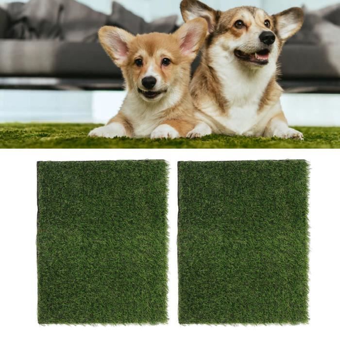 Tapis d'herbe pour chien Lot de 2 tapis de pipi en gazon pour chien ...