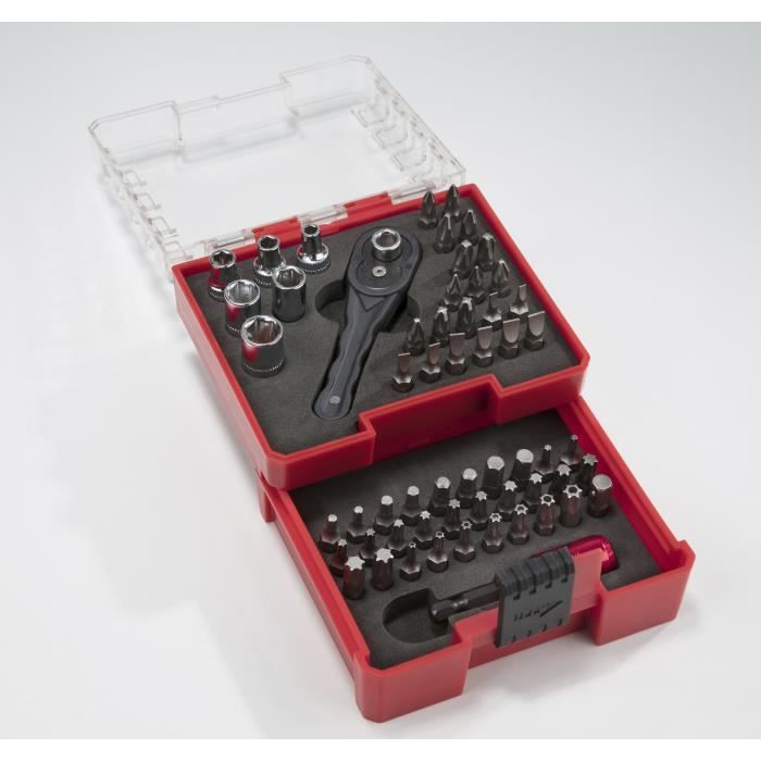 Kit d'embouts et de clés à douille 58 pièces - Cdiscount Bricolage