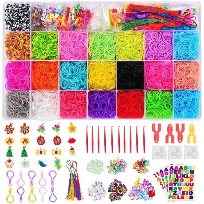 Kit De Bijou Bands Bracelets Elastiques Cgboom 7000+ Bracelet Élastique ...