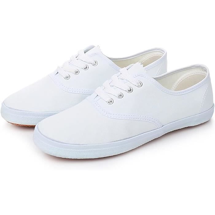 Chaussures pour femme Dcontract Petites Chaussures blanches pour femmes ...