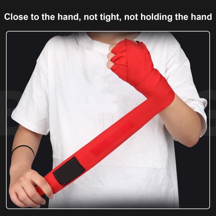 GANTS DE BOXE 1 paire Butée de boxe Bandage respirant Sweat Absorption ...