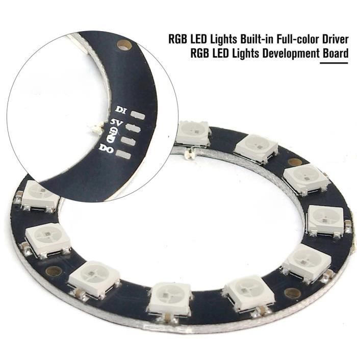 Carte de développement de lumières LED Carte circulaire LED RGB 5050 12 ...