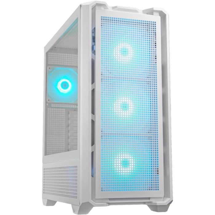 Gaming,Boitier Pc Gaming,Boitier Mx600 Rgb White - Mesh - Performances ...