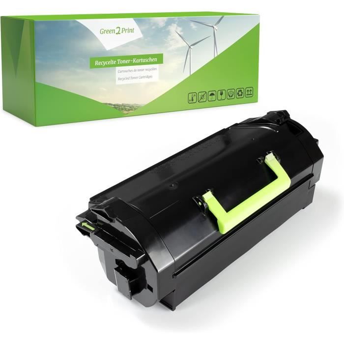 Toner Noir 45000 Pages Remplace Lexmark 62D0Xa0, 622Xa, 62D2X00, 622X ...