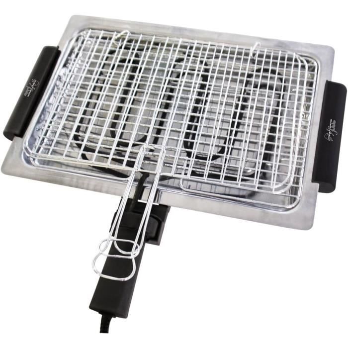 Family | Grille Électrique Simple Et Double Ouverture, Brochette, 1600W ...