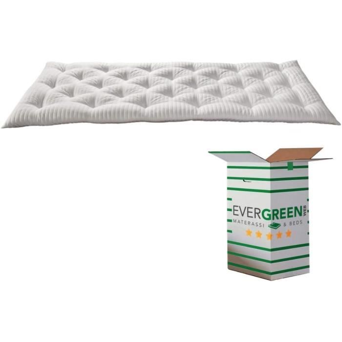 Evergreenweb-Surmatelas Simple 120X190 Cm Orthopédique Flocon De ...