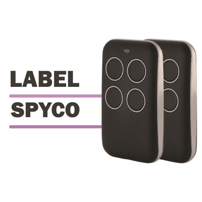 Télécommande Pour portail de garage LABEL SPYCO 2 pièces - Cdiscount ...