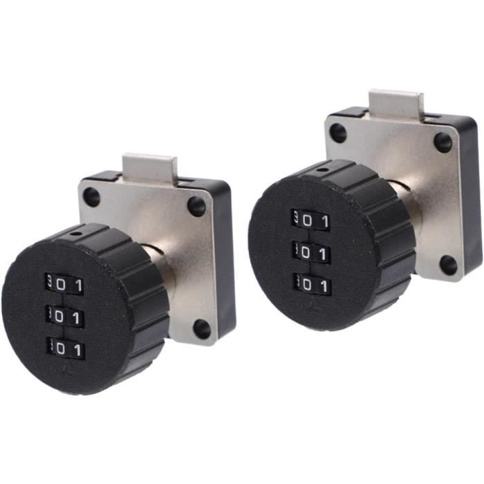 2 Pièces Tiroir Serrure À Combinaison Extérieure Sans Clé Serrure De Porte Serrures De Tiroir ...